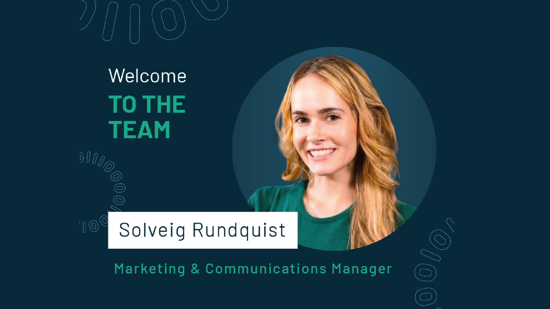 Welcoming Solveig Rundquist as Marketing and Communications Manager at Enigio - Enigio