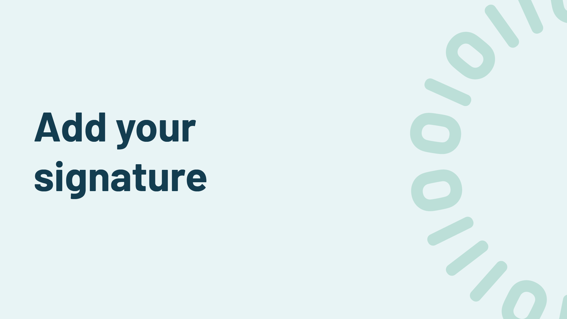 How to add your signature - Enigio