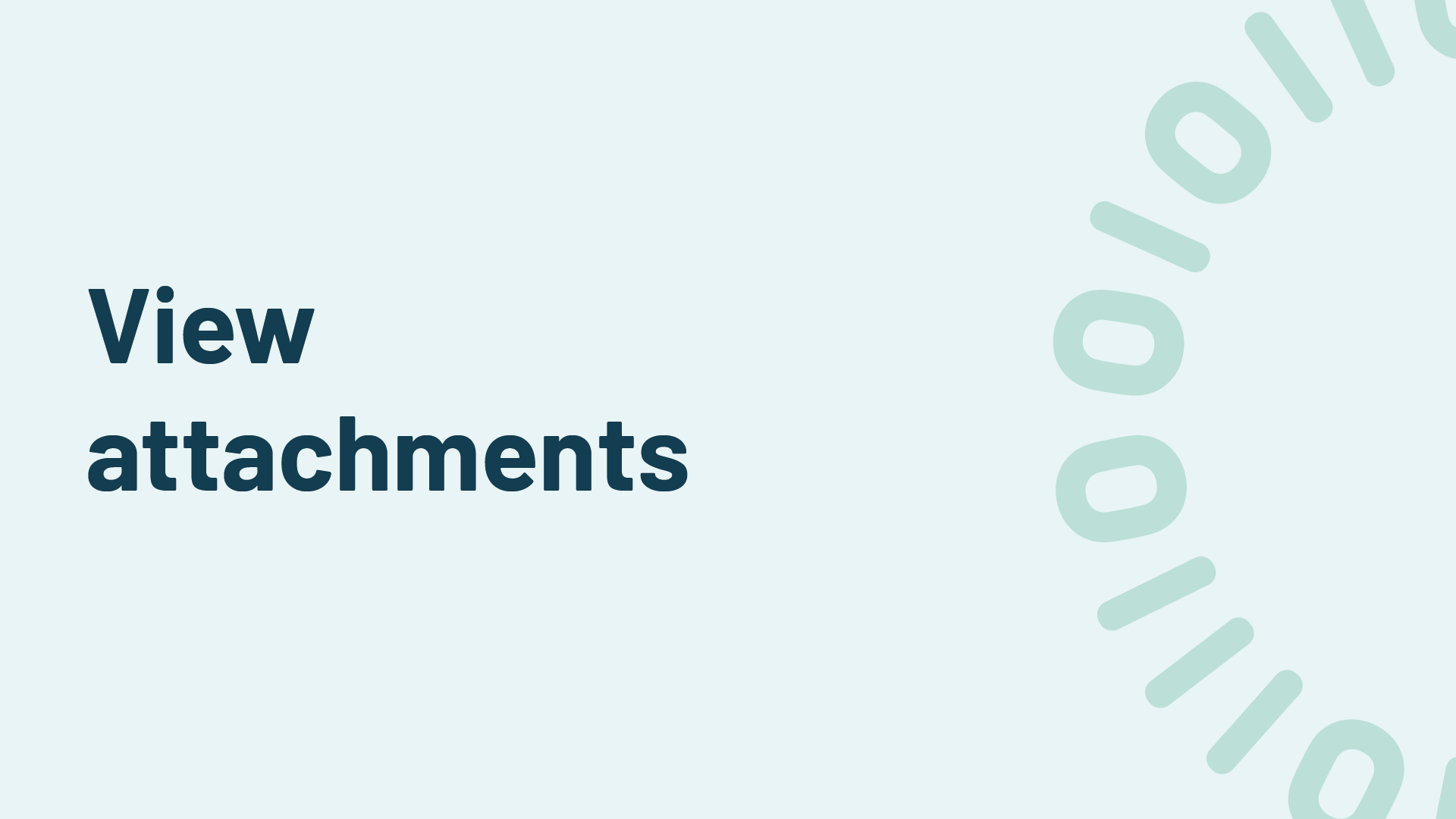 How to view attachments - Enigio